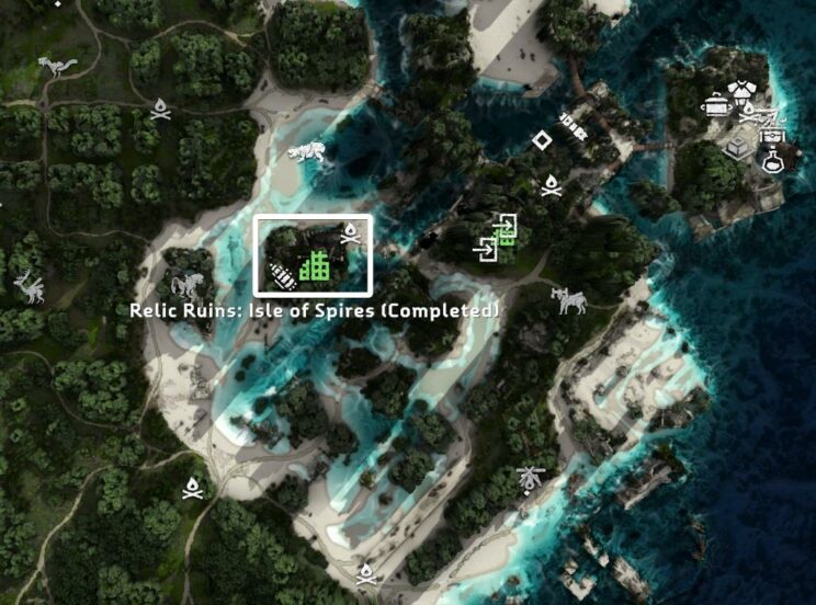 Horizon Forbidden West Relic Ruins: Isle of Spires Walkthrough - VULKK.com