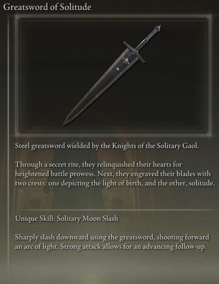 Armor of Solitude Set and Greatsword of Solitude: Overview & Stats ...
