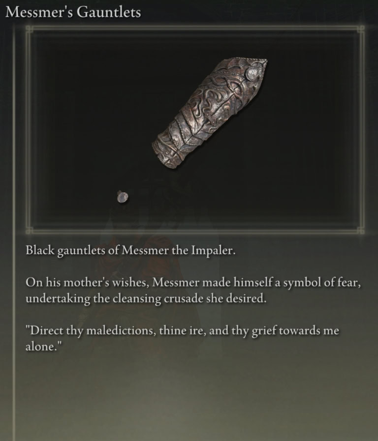 Messmer's Armor, Spear of the Impaler and Orb: Overview & Stats - VULKK.com