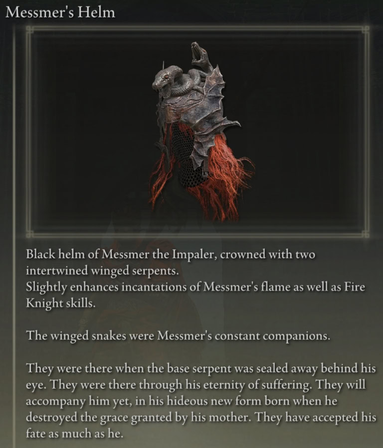 Messmer's Armor, Spear of the Impaler and Orb: Overview & Stats - VULKK.com