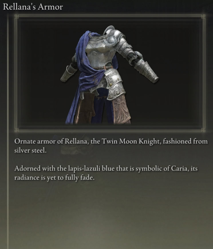 Relanna's Armor Set and Rellana's Twin Blades: Overview & Stats - VULKK.com