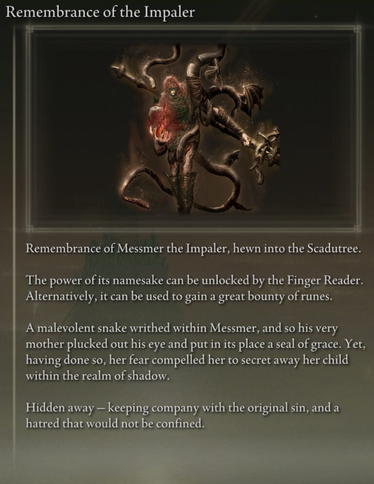 Messmer's Armor, Spear of the Impaler and Orb: Overview & Stats - VULKK.com