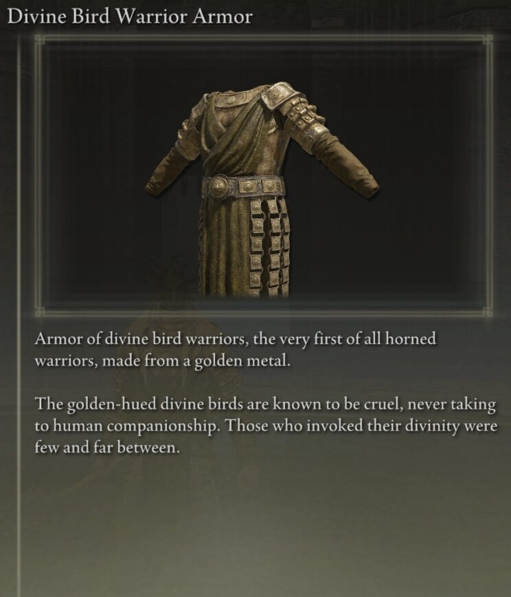 Divine Bird Warrior Armor Set and Accessories: Overview & Stats - VULKK.com