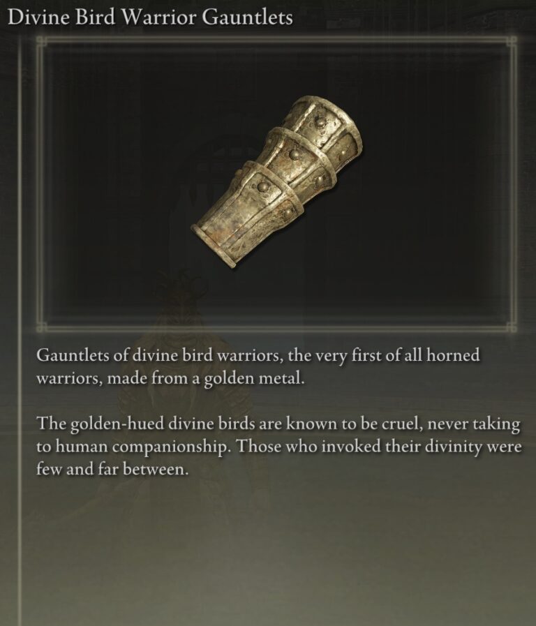 Divine Bird Warrior Armor Set and Accessories: Overview & Stats - VULKK.com