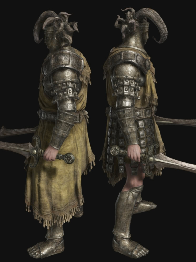Horned Warrior Armor Set and Swords: Overview & Stats - VULKK.com