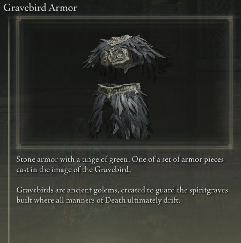 Gravebird Armor Set and Spirit Weapons: Overview & Stats - VULKK.com