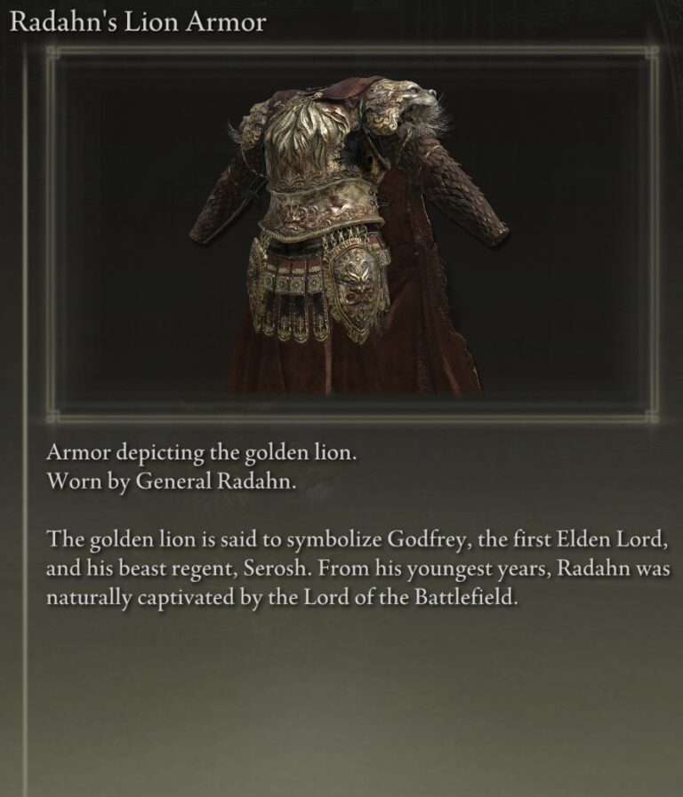 Elden Ring Old Radahn vs Young Lion Armor Sets and Weapons: Side-by ...