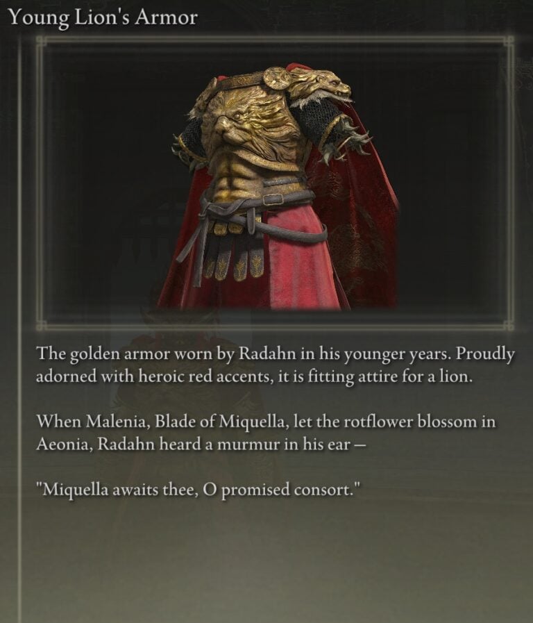 Elden Ring Old Radahn vs Young Lion Armor Sets and Weapons: Side-by ...