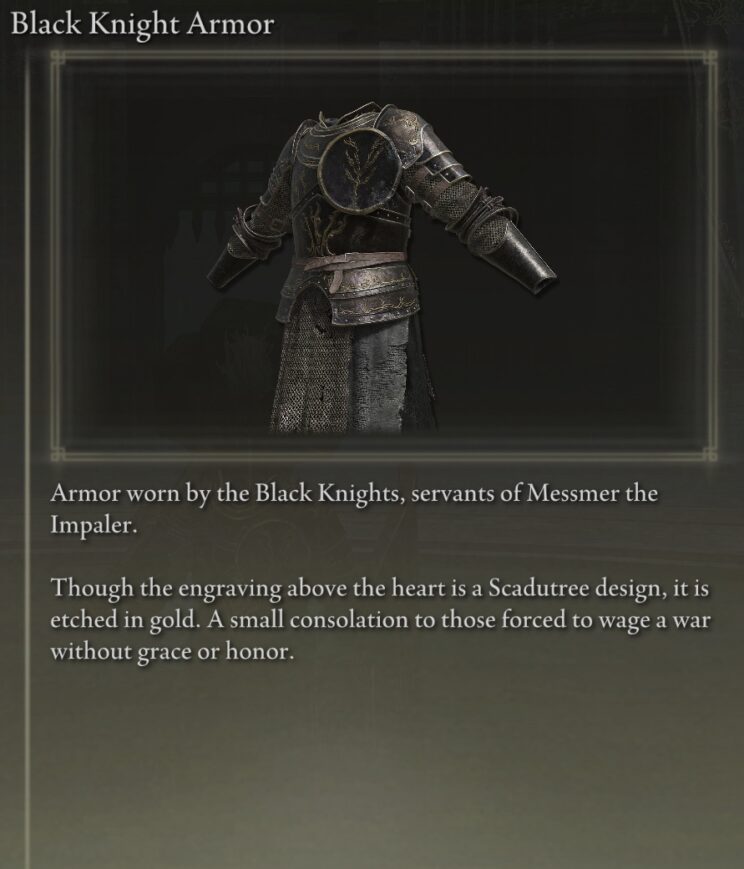 Black Knight Armor Set and Weapons: Overview & Stats - VULKK.com