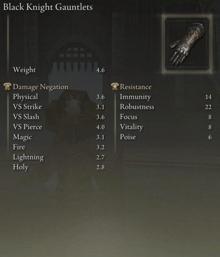 Black Knight Armor Set and Weapons: Overview & Stats - VULKK.com