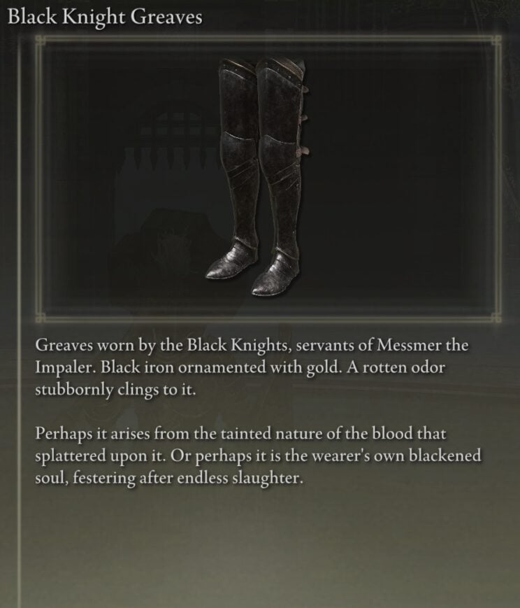 Black Knight Armor Set and Weapons: Overview & Stats - VULKK.com