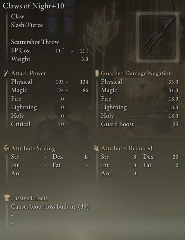 Swordhand of Night Armor Set and Weapons: Overview & Stats - VULKK.com