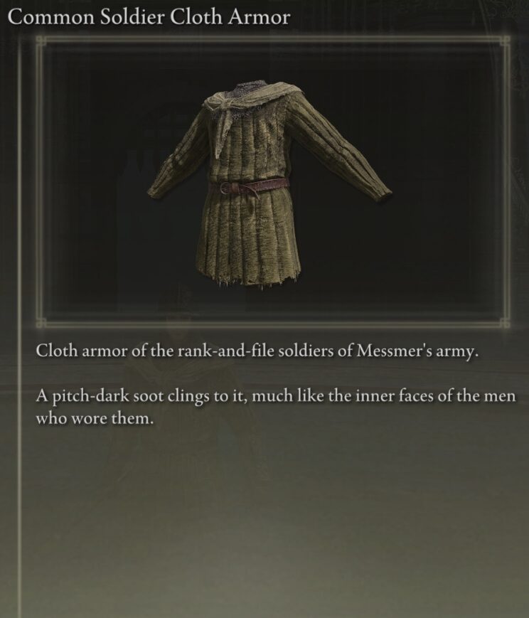 Shadow of the Erdtree All Messmer's Soldiers Armor Sets and Equipment ...