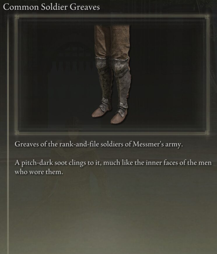 Shadow of the Erdtree All Messmer's Soldiers Armor Sets and Equipment ...