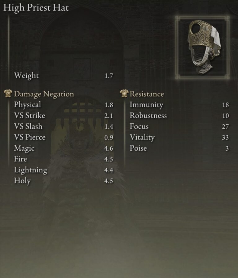 High Priest Armor Set and Maternal Staff: Overview & Stats - VULKK.com