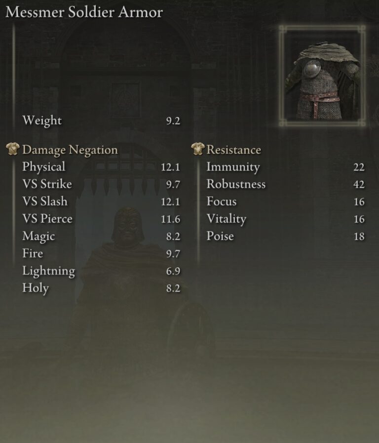 Shadow of the Erdtree All Messmer's Soldiers Armor Sets and Equipment ...