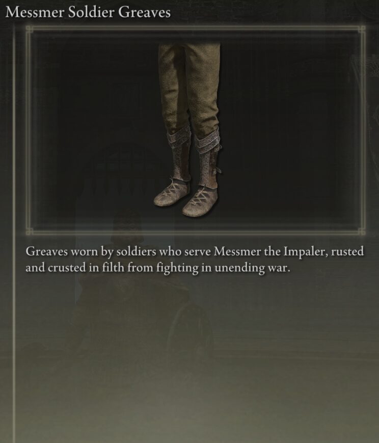 Shadow of the Erdtree All Messmer's Soldiers Armor Sets and Equipment ...
