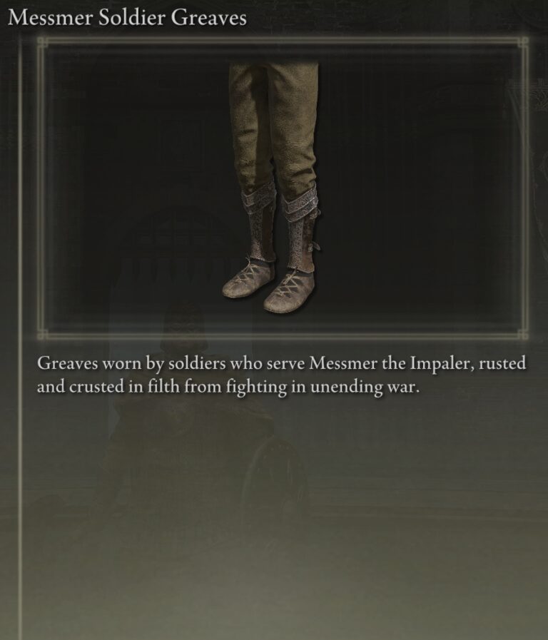 Shadow of the Erdtree All Messmer's Soldiers Armor Sets and Equipment ...