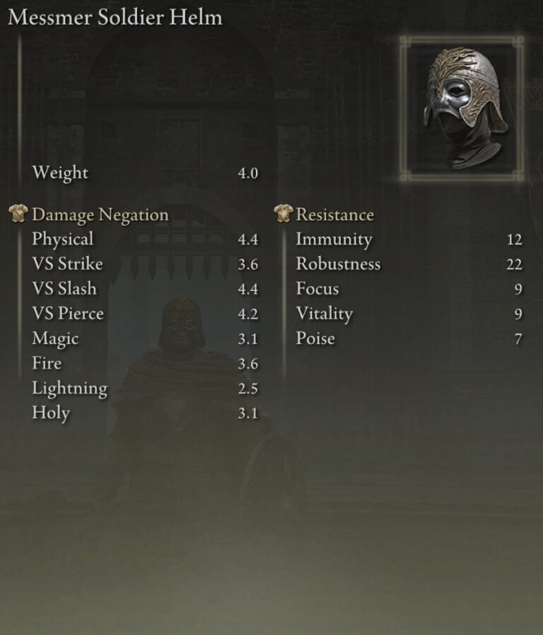 Shadow of the Erdtree All Messmer's Soldiers Armor Sets and Equipment ...