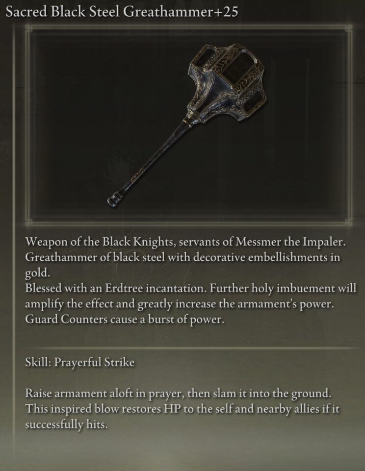 Black Knight Armor Set and Weapons: Overview & Stats - VULKK.com