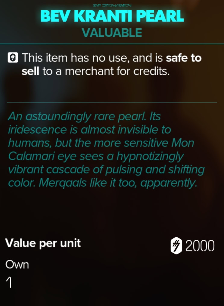 Who should you give Bev Kranti Pearl to: Star Wars Outlaws The Broker Quest Walkthrough - VULKK.com