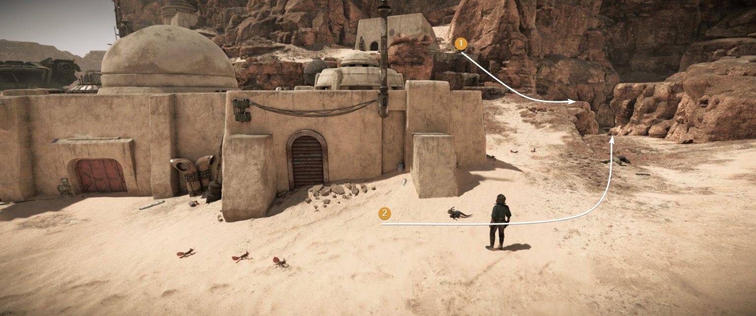 Mos Algo and Lost Sandcrawler Treasure Locations: Star Wars Outlaws ...