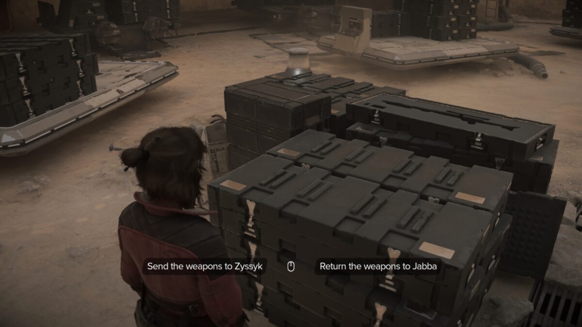 Should you give the weapons to Ashiga or Hutts: Star Wars Outlaws ...