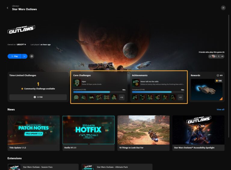 Star Wars Outlaws Achievements and Core Challenges Guide - VULKK.com