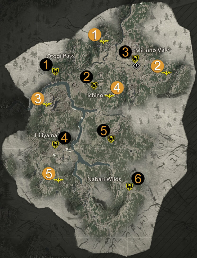 All Viewpoint and Kakurega Locations in Assassin's Creed Shadows ...