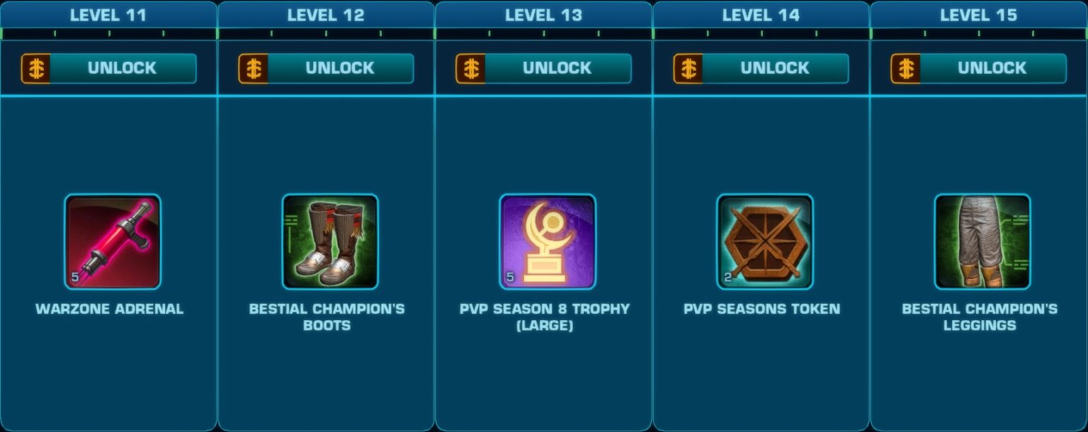 SWTOR PvP Season 8 Rewards List and Overview - VULKK.com