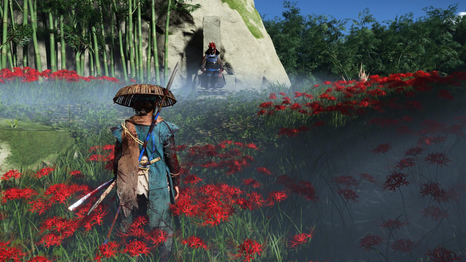 Ghost of Yotei Spider Lily Armor Guide: Appearances, Stats, How to get ...