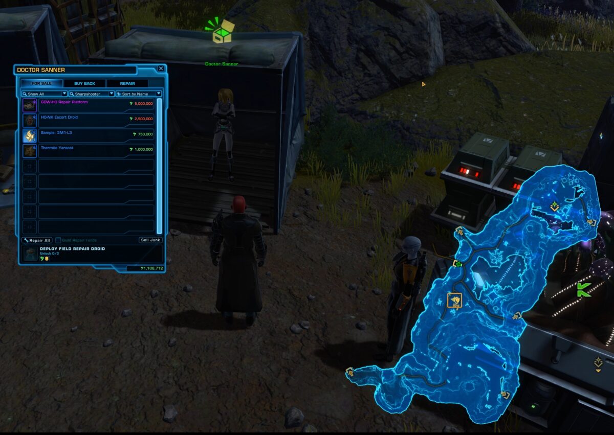 SWTOR Dantooine Crash Site Reputation and Vendor Items List - VULKK.com