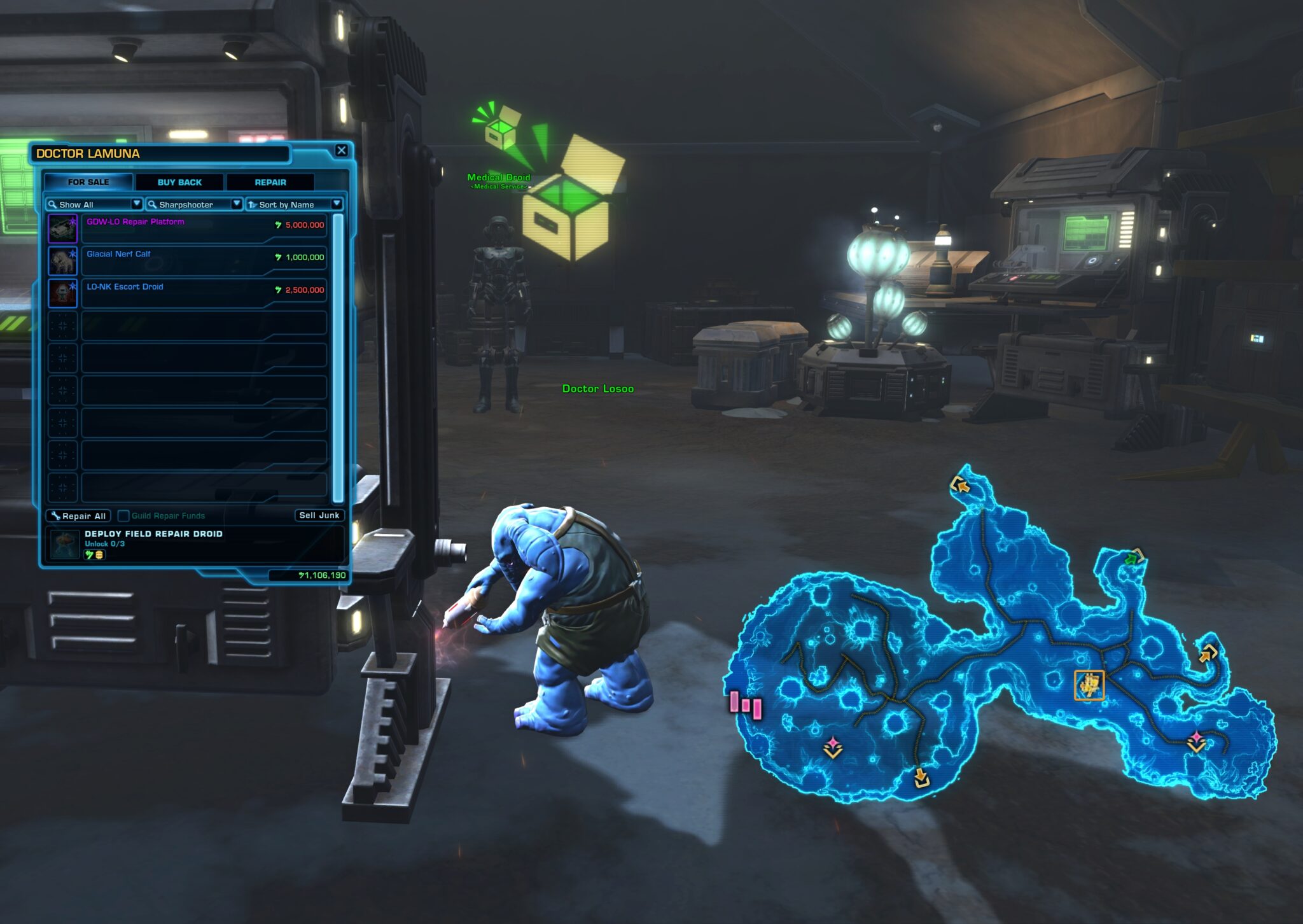 SWTOR Dantooine Crash Site Reputation and Vendor Items List - VULKK.com