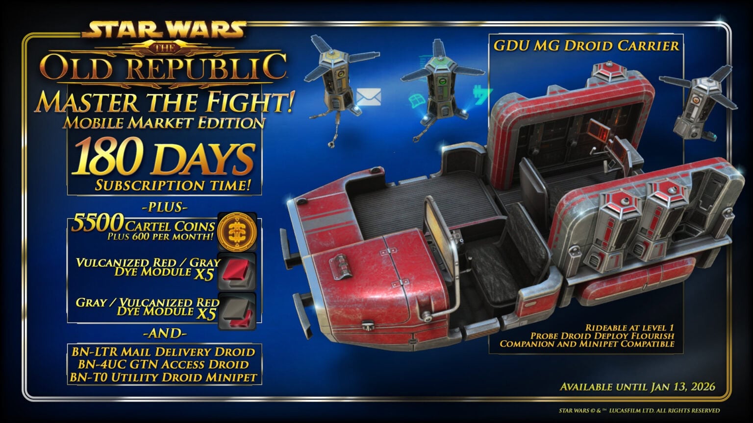 SWTOR Master the Fight: Mobile Market Edition Bundle Overview - VULKK.com