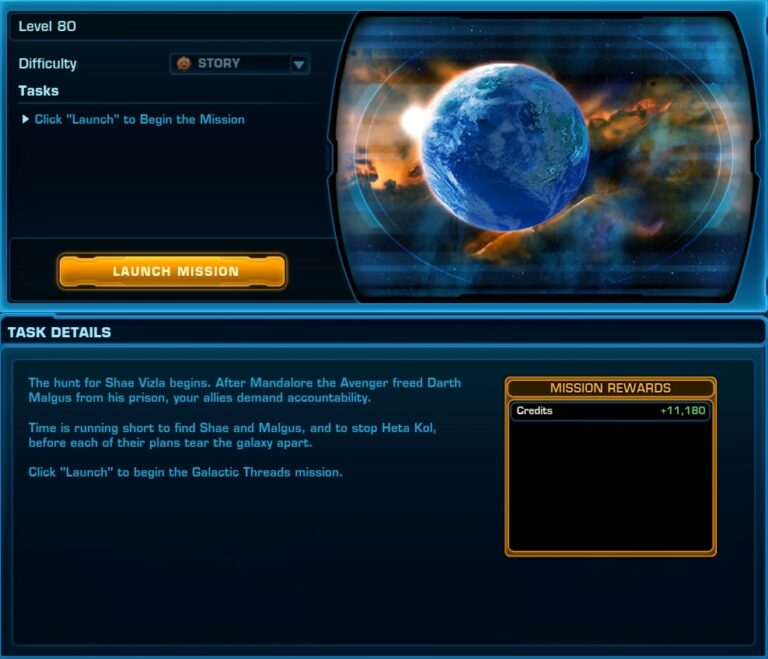 SWTOR Galactic Threads Mission Walkthrough - VULKK.com